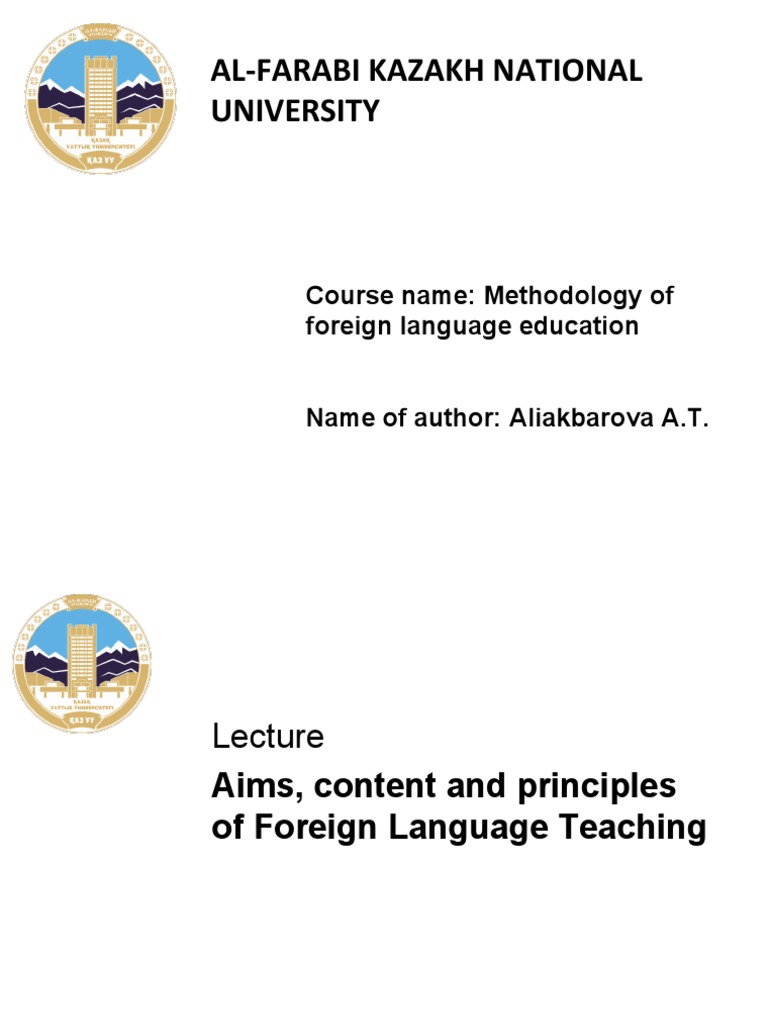 Lecture 1 Aims and Content of FLT | PDF | Language Education | Pedagogy