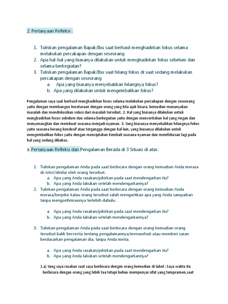 Menghadirkan Fokus | PDF