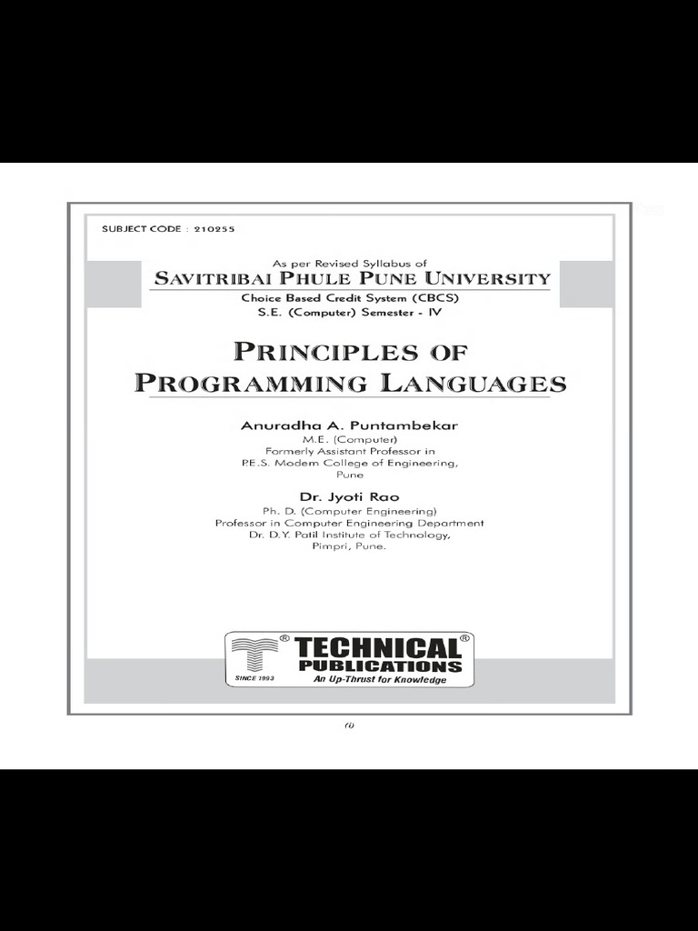 Principle Of Programming Language 1pdf Pdf 8619