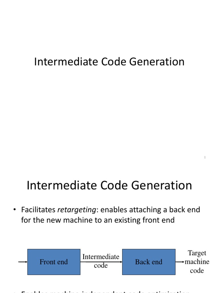 Termediate Code Generation Pdf Pdf
