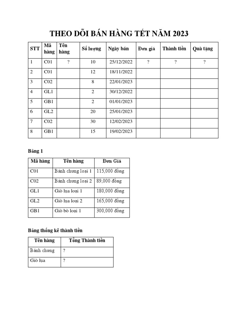 ĐỀ THI EXCEL GHP.pdf | PDF