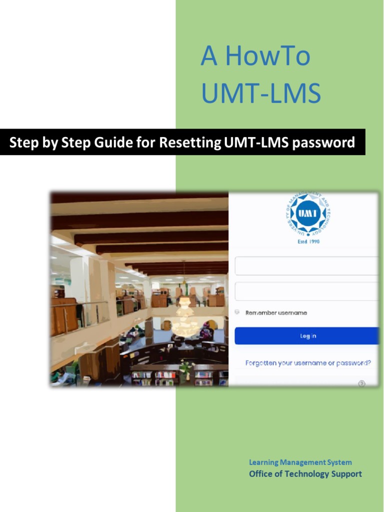 Resetting UMT-LMS Password Guide | PDF | Career & Growth
