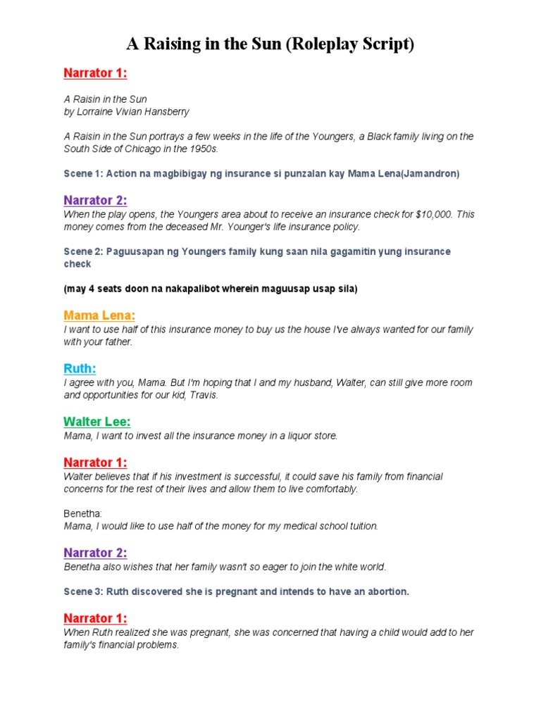 A Raisin in The Sun | PDF