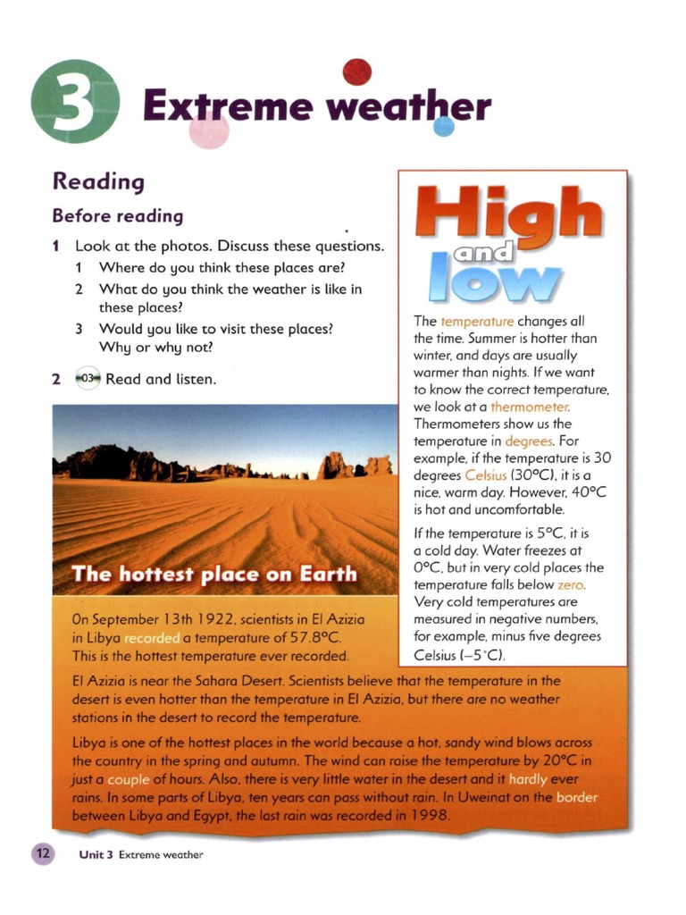 Lesson 8 - Extreme Weather | PDF
