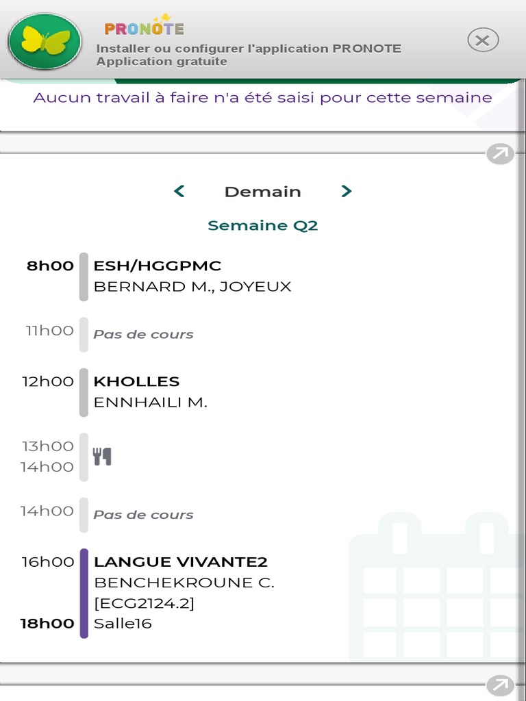 PREPAS GROUPE SCOLAIRE LA RESIDENCE - PRONOTE - Espace Élèves.pdf | PDF