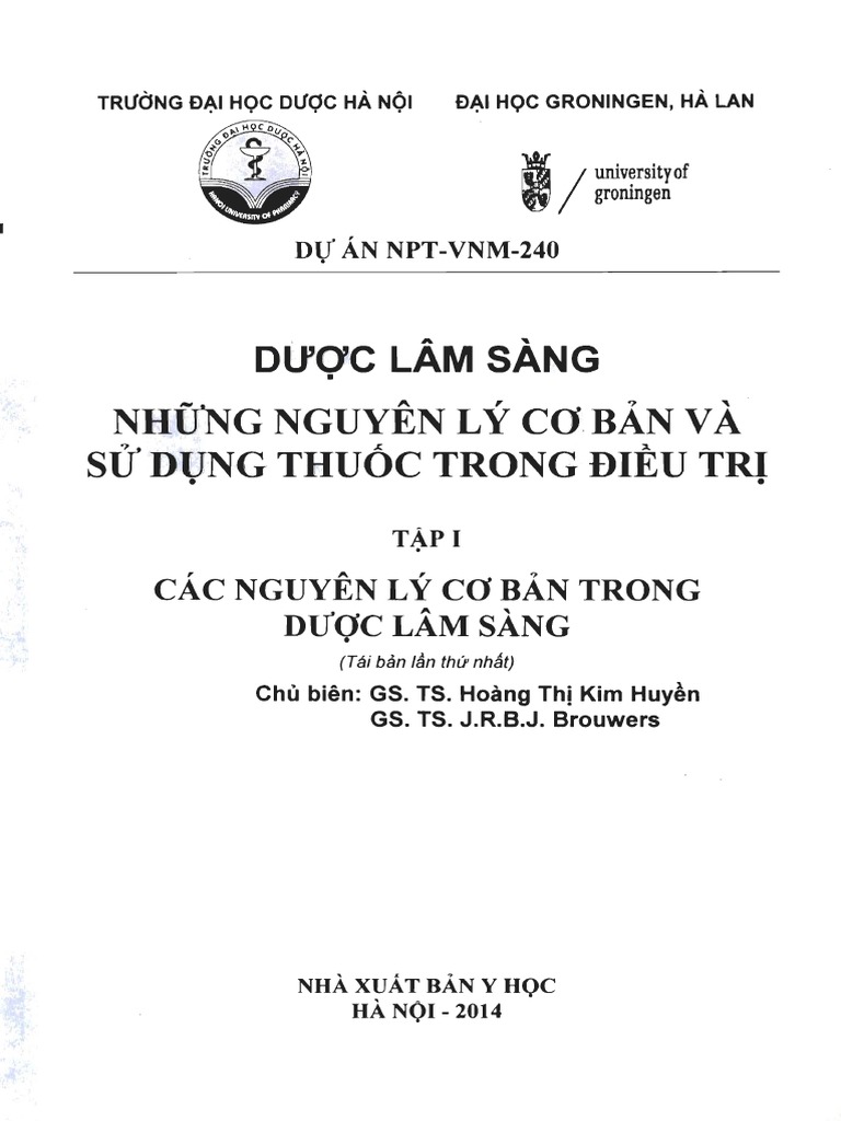 Giao Trinh Duoc Lam Sang (Tap 1) PDF | PDF | Medical Specialties