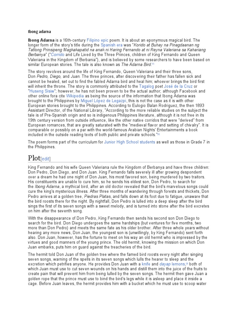 Ibong Adarna | PDF