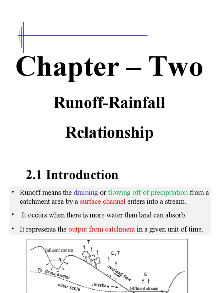 Part-2 Runoff-Rainfall Relationship | PDF | Teaching Methods & Materials | Science & Mathematics