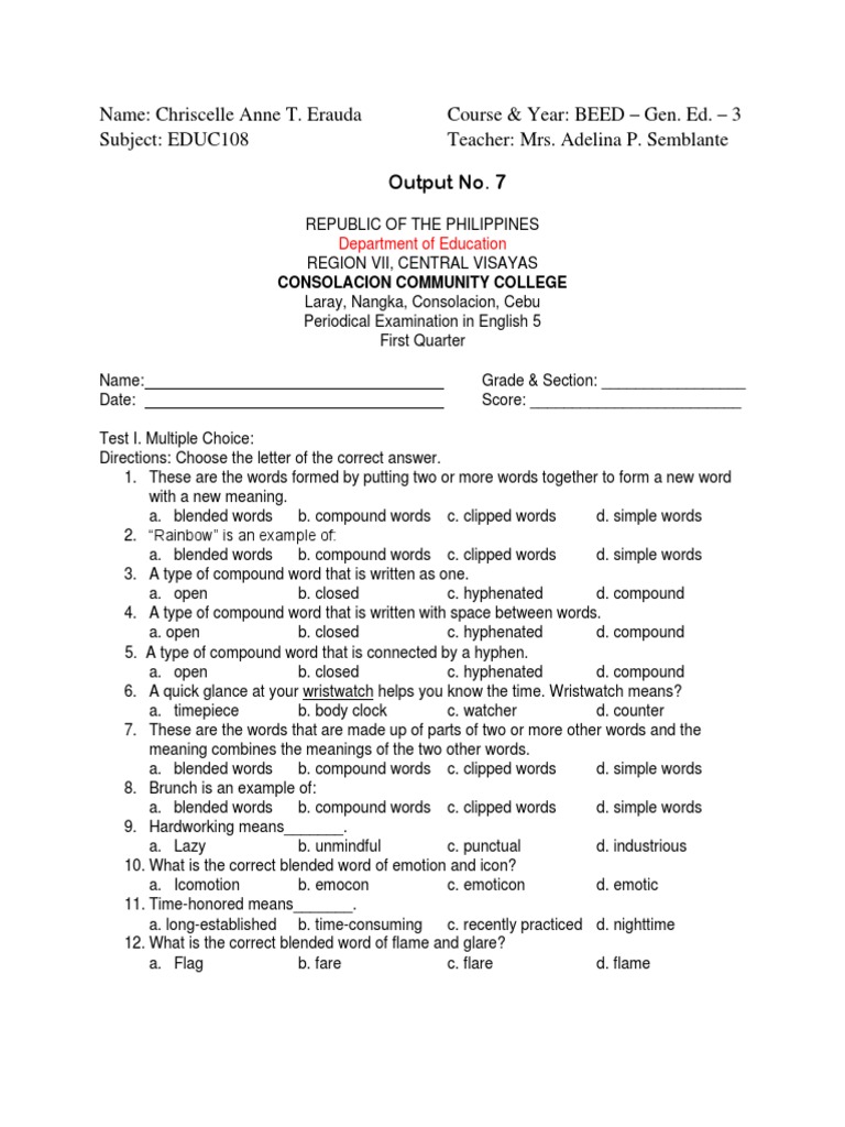 MAKING OF TESTPAPER | PDF