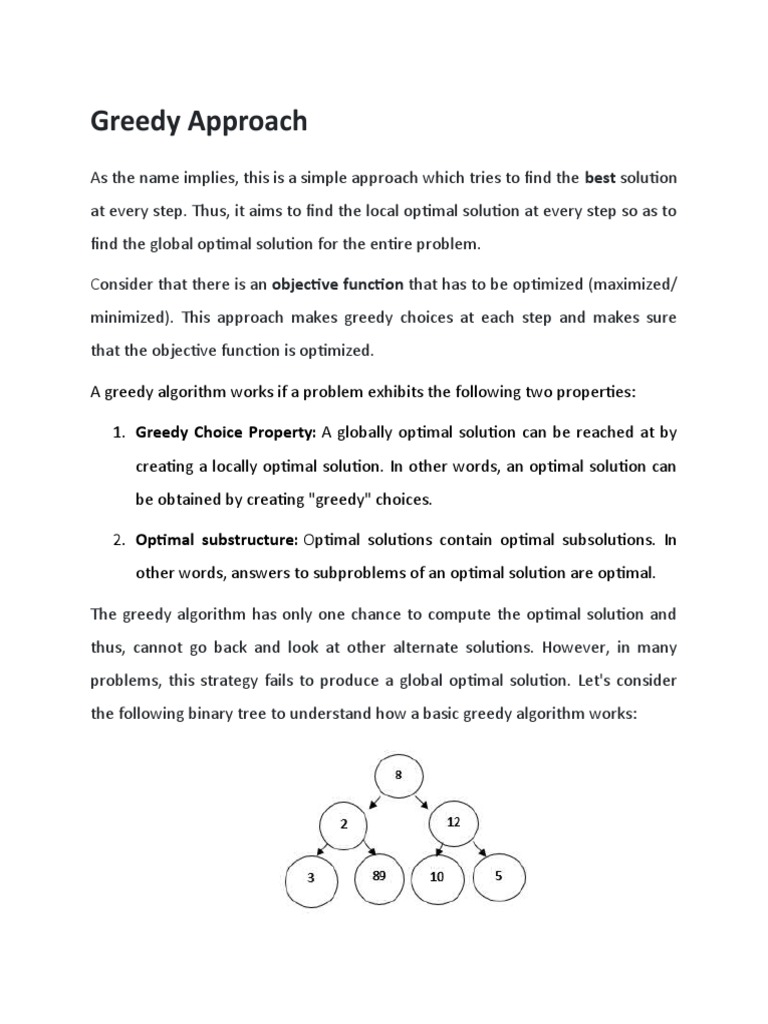 Greedy, Divide and Conquer, Dynamic Approach | PDF Greedy, Divide and Conquer, Dynamic Approach | PDF