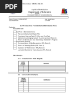 Enclosure No 02 ALS PRESENTATION PORTFOLIO INITIAL ASSESSMENT FORM 1 | PDF | Learning ...