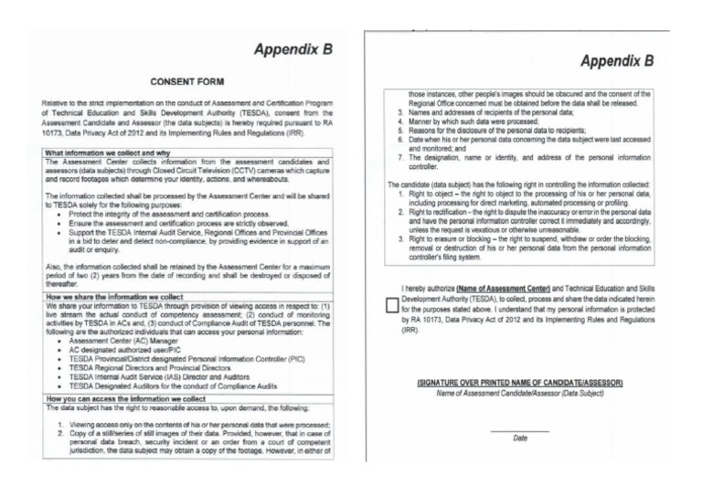 CCTV Consent Form | PDF