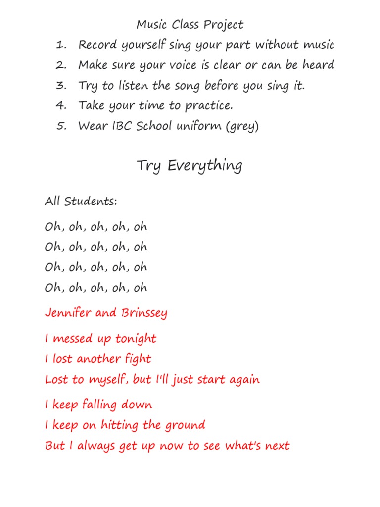 Music Project Grade 4 PDF | PDF