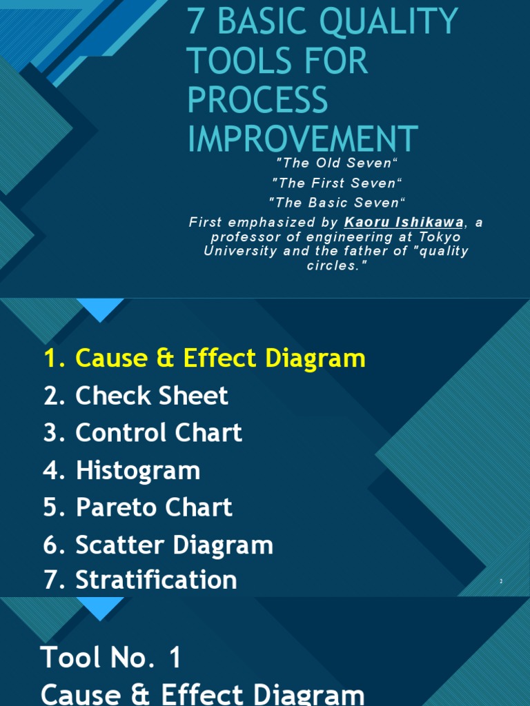 7 Basic Quality Tools For Process Improvement | PDF