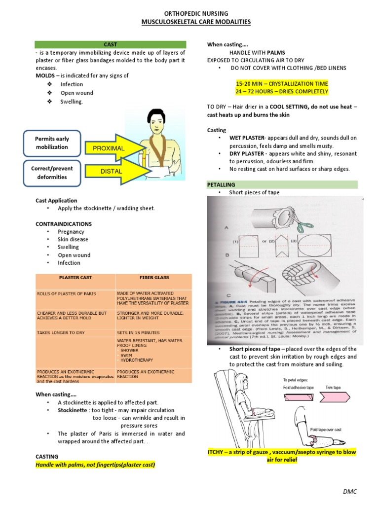 Orthopedic Cast Care and Complications | PDF | Anatomical Terms Of ...