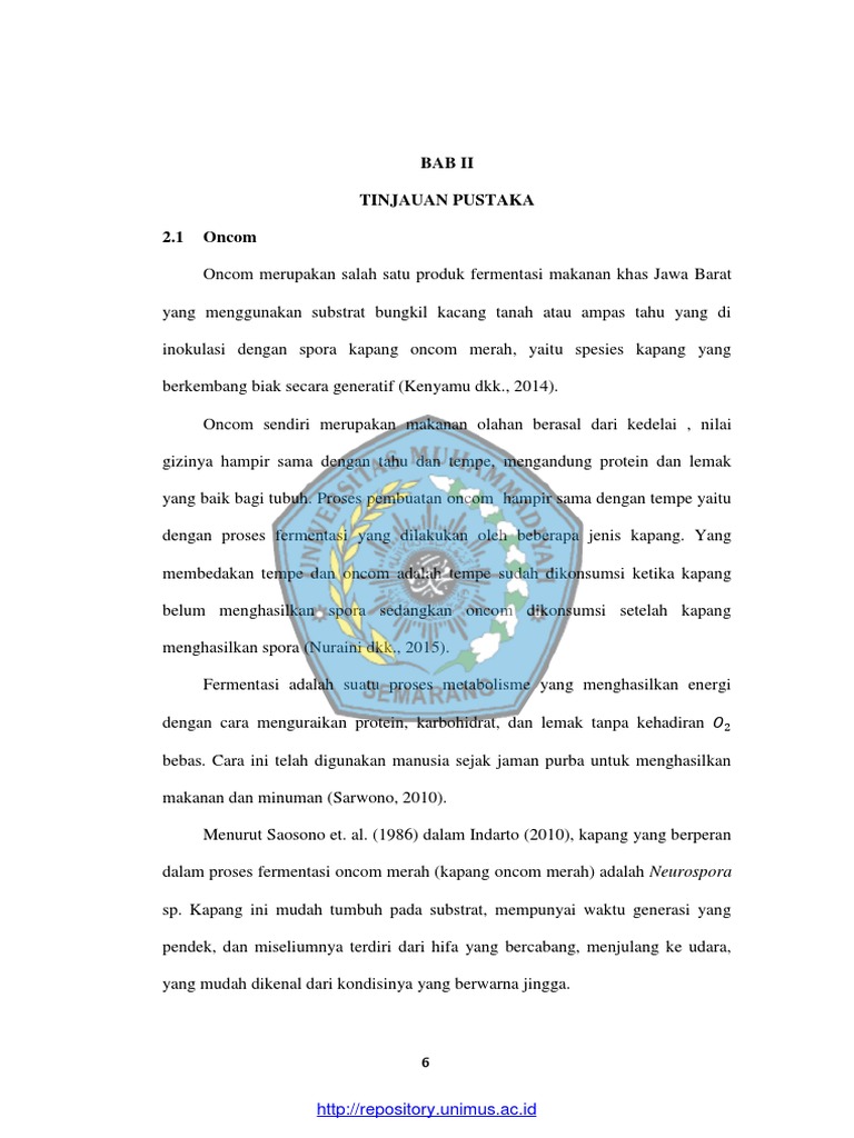 Manfaat dan Proses Fermentasi Oncom | PDF