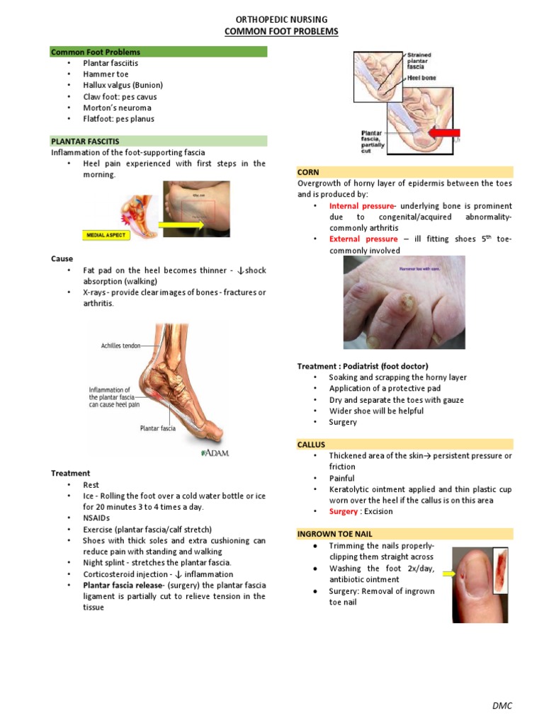 Common Foot Problems & Treatments | PDF