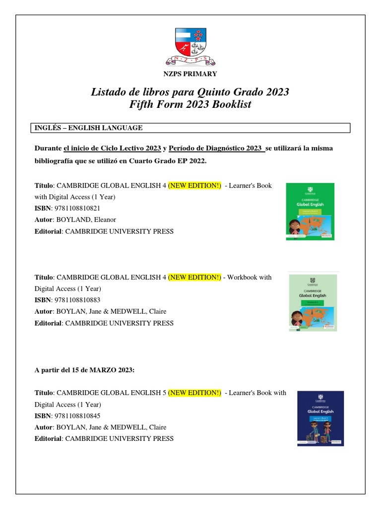 2023 - 5th FORM PDF | PDF