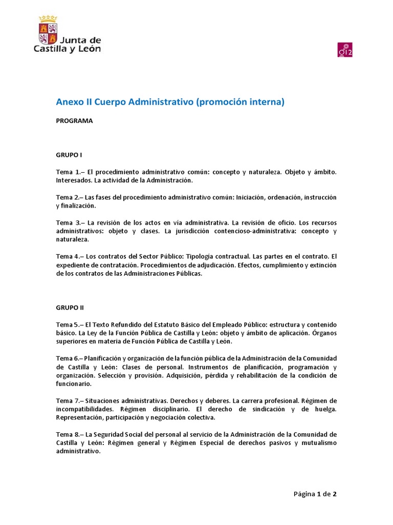 Anexo+Cuerpo+Administrativos+Promoción+Interna.pdf | PDF