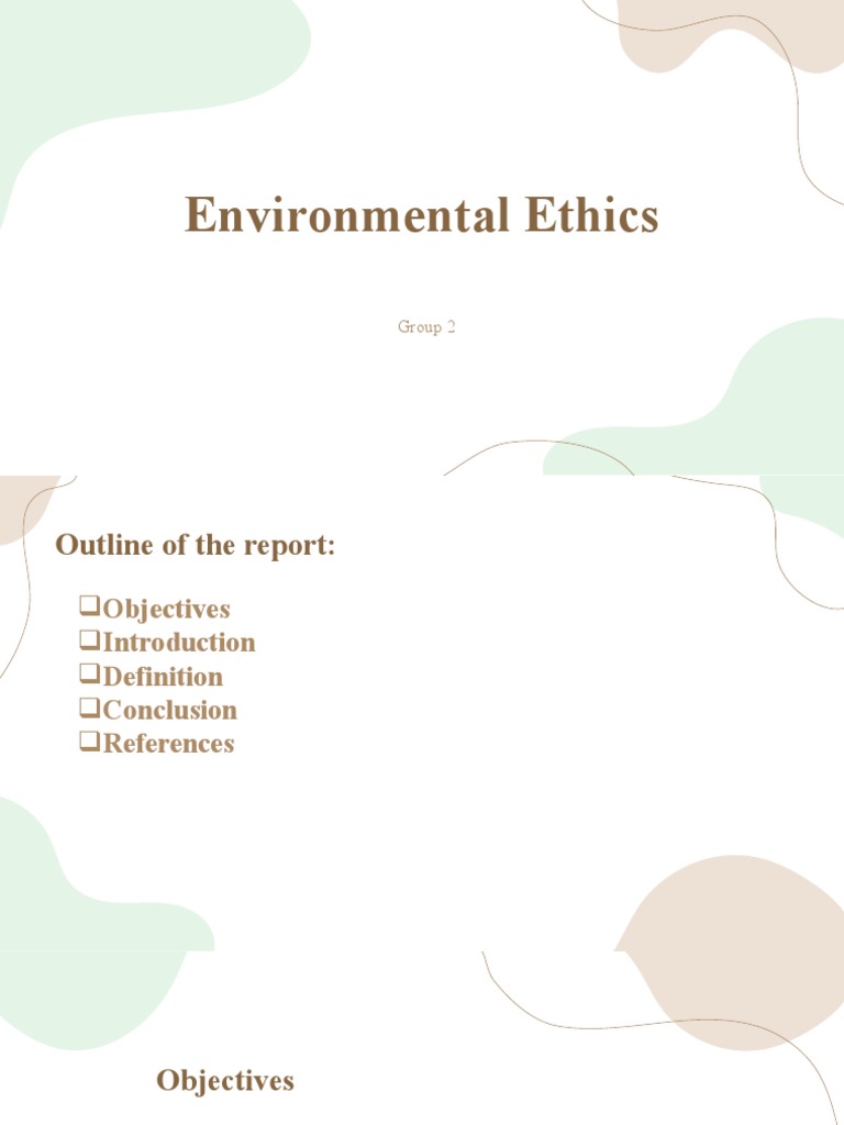 Environmental Ethics Overview | PDF
