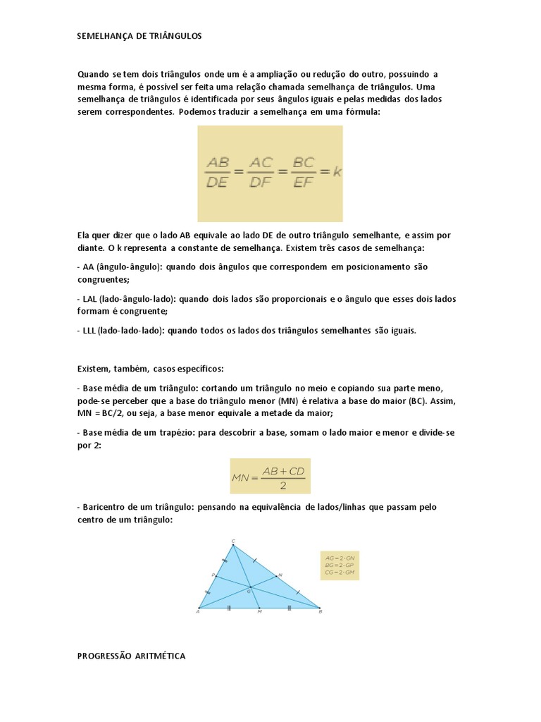 Resumo Pa Log e Semelhanca | PDF