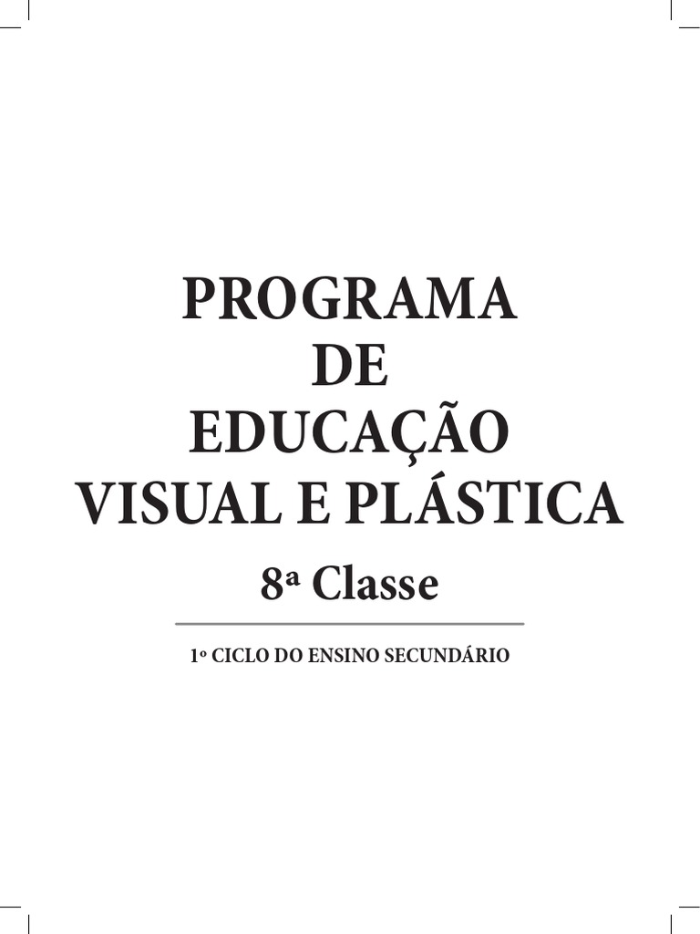 Silo - Tips - Programa de Educaao Visual e Plastica PDF | PDF