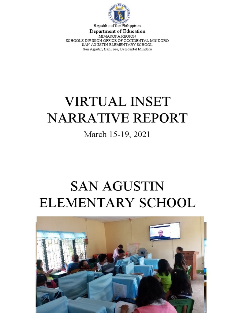 VIRTUAL INSET NARRATIVE REPORT - August 2022 | PDF