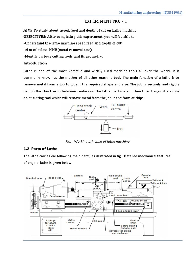 Experiment No 1 Pdf Pdf Metalworking Crafts