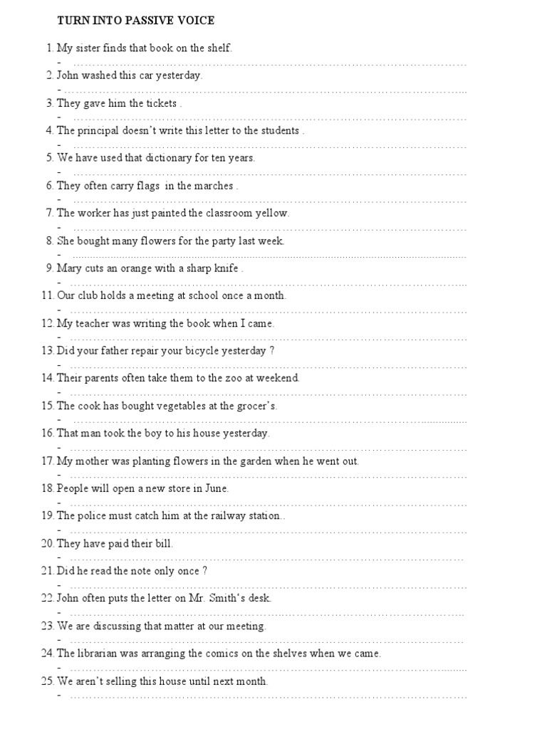 PASSIVE VOICE (TR N Thì) | PDF