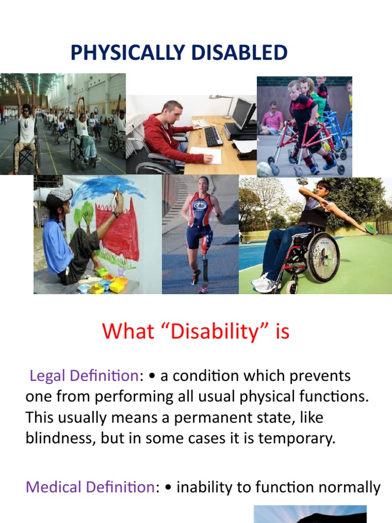 PHYSICALLY DISABLED (F).pptx | PDF