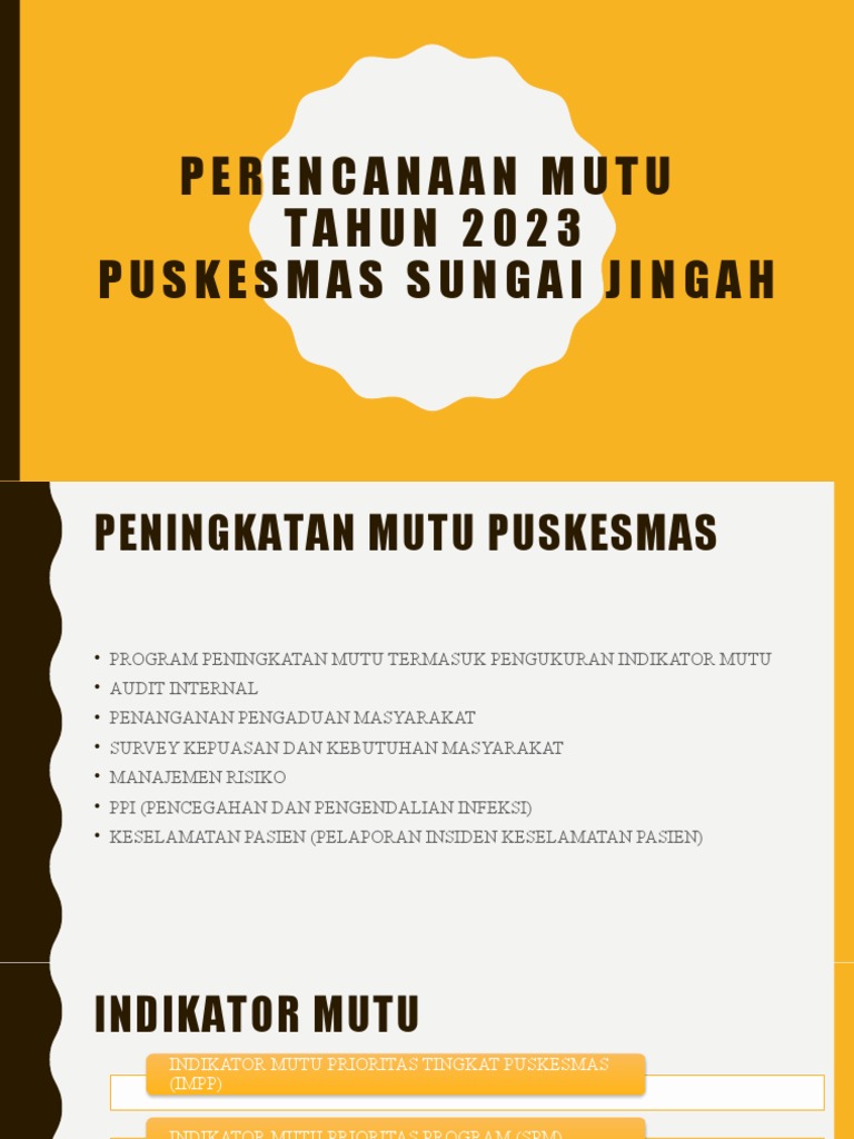 Peningkatan Mutu Puskesmas 2023 | PDF