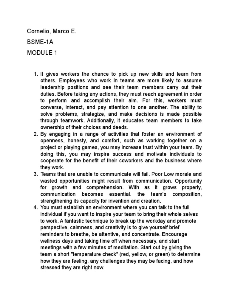MODULE 1- ASSESSMENT.docx | PDF
