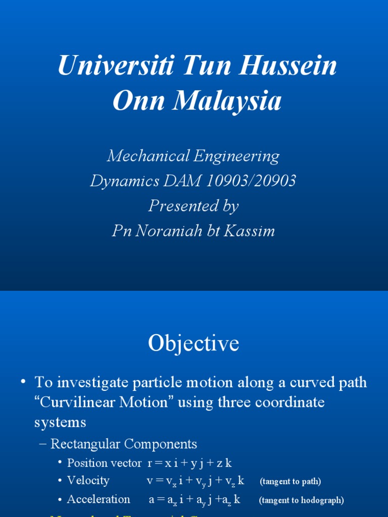 chapter2.3curvilinearmotion-class dynamic.ppt | PDF | Acceleration ...