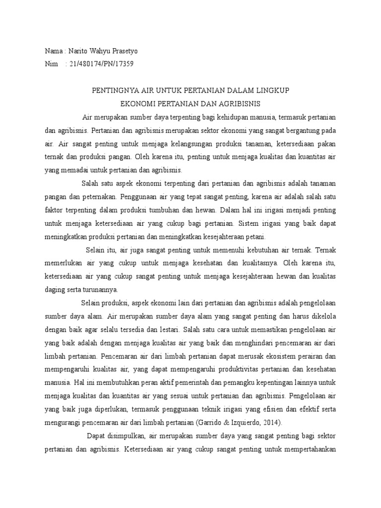 Narito Wahyu Prasetyo - Tugas PAUP Kelas B | PDF | Kesehatan Holistik