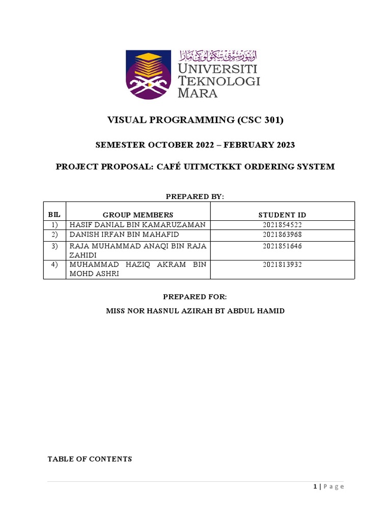 Report csc301 | PDF | User (Computing) | Receipt