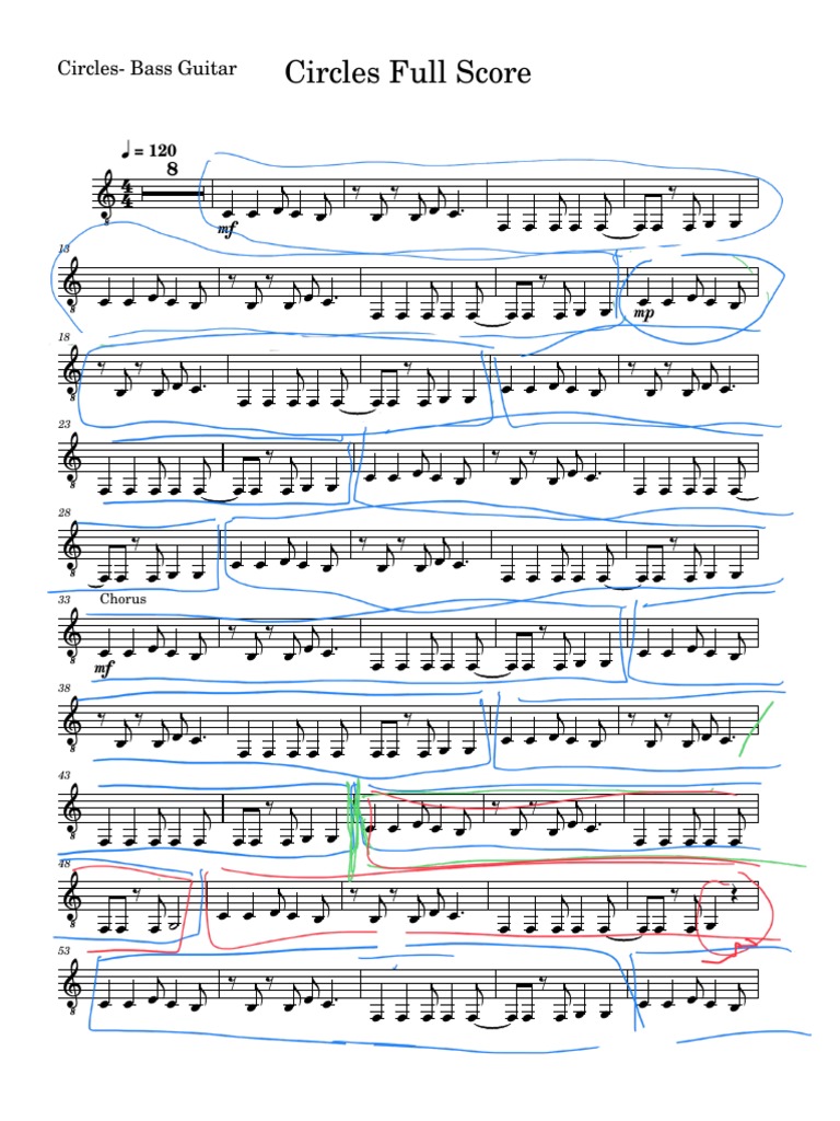 Circles Bass Guitar PDF | PDF