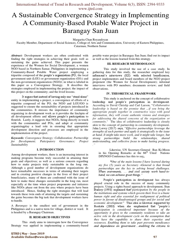 Barangay Project Proposal 1 | PDF | Governance | Non Governmental ...