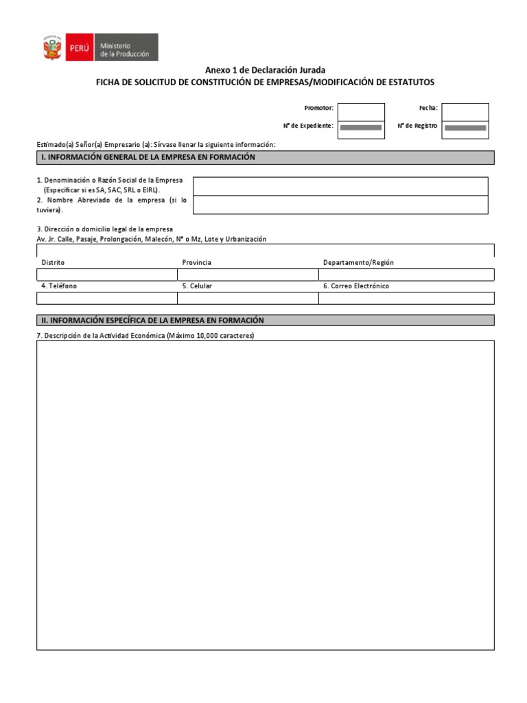 Ficha - Vacio - para Llenar | PDF