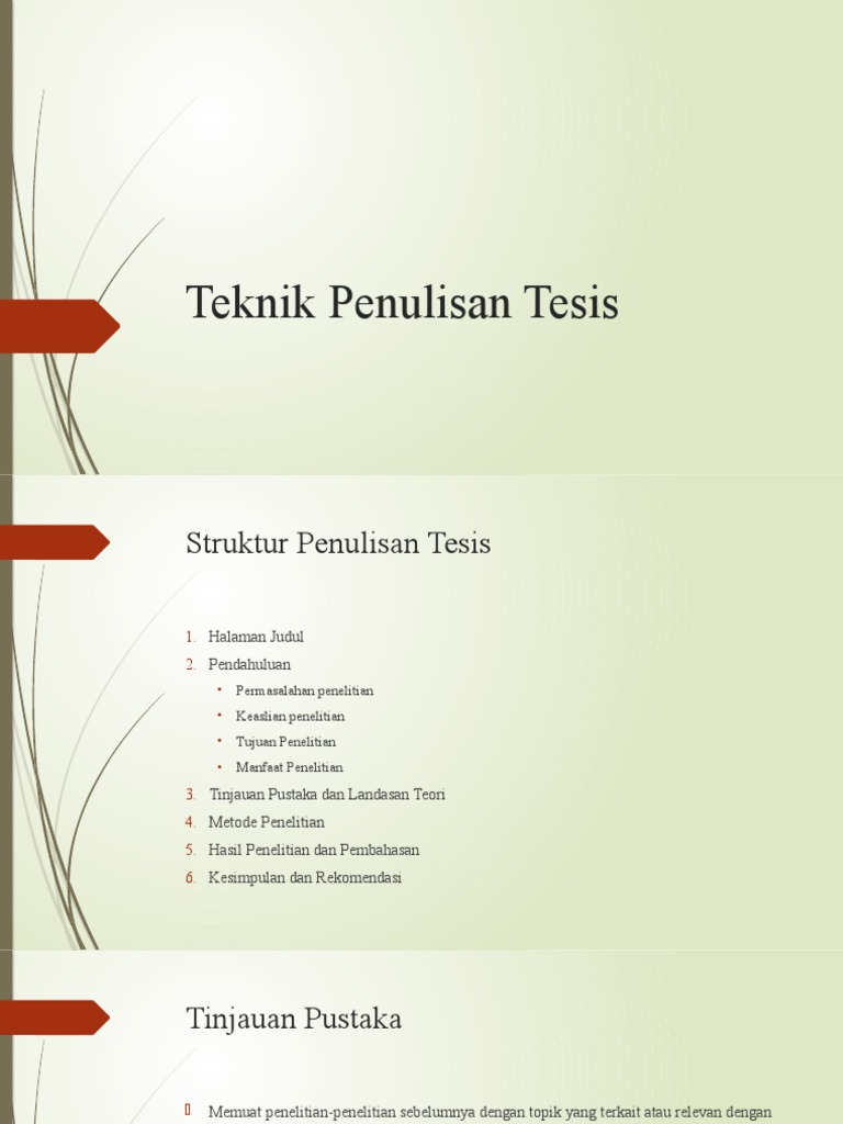 Panduan Lengkap Penulisan Tesis | PDF | Karier & Perkembangan