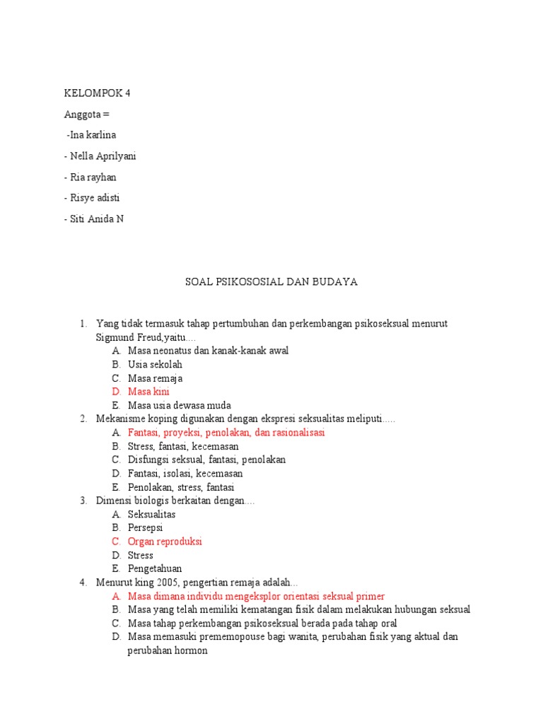 Kelompok 4 Psikoseksual | PDF