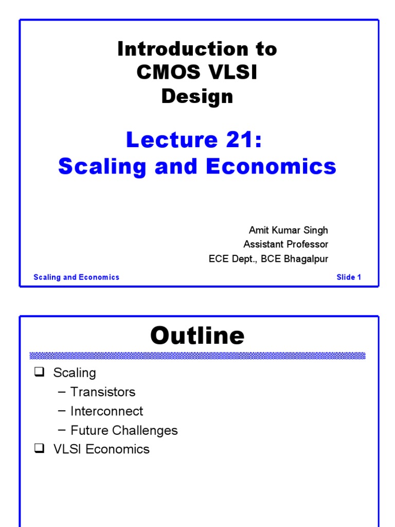 Introduction To CMOS VLSI Design | PDF