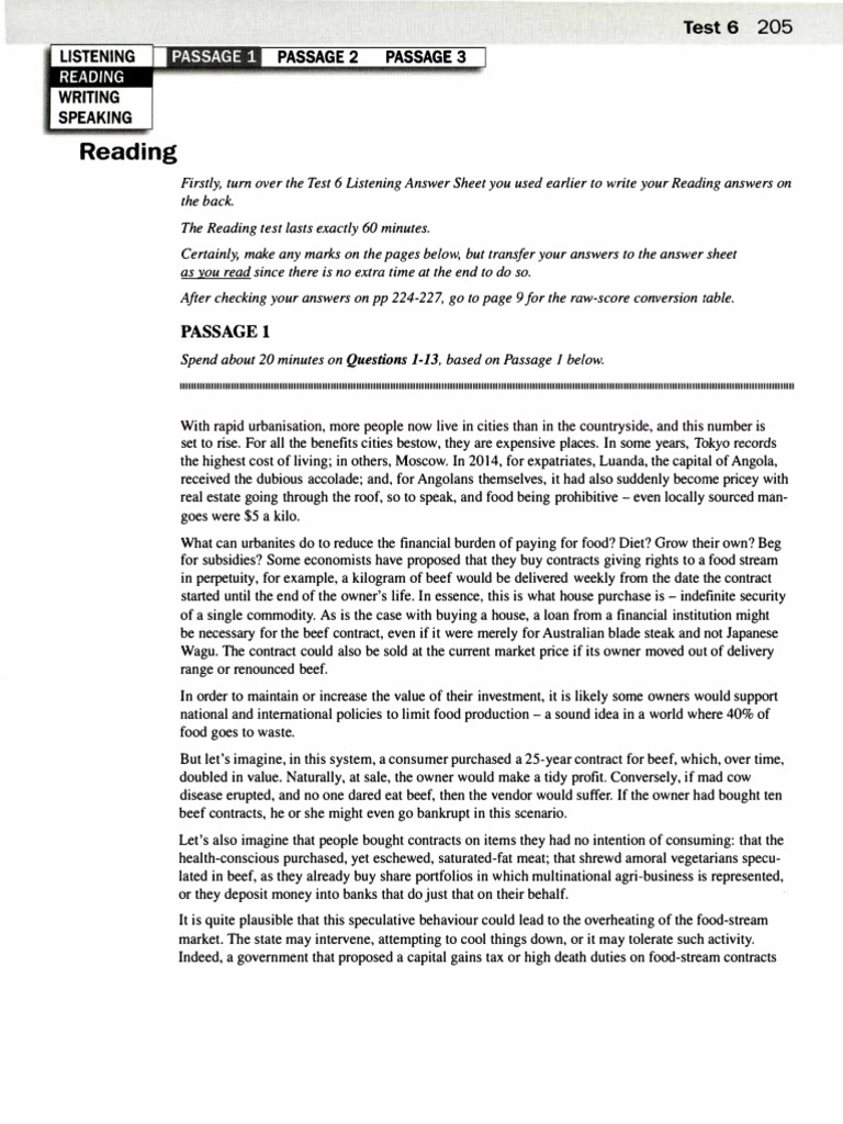 IELTS Reading 6 PDF | PDF