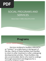 DSWD Programs and Services | PDF | Welfare | Poverty