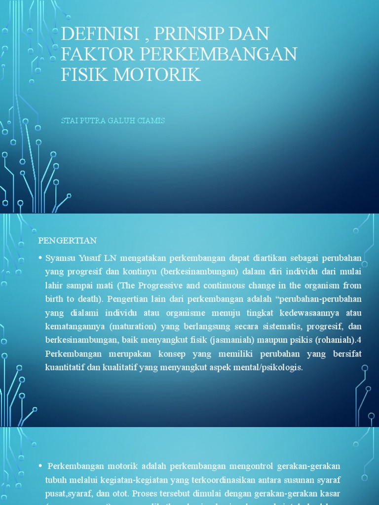 Perkembangan Fisik Motorik Anak Usia Dini | PDF | Karier & Perkembangan