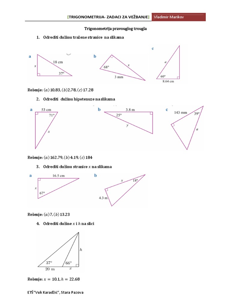 Trigonometrija 2 | PDF