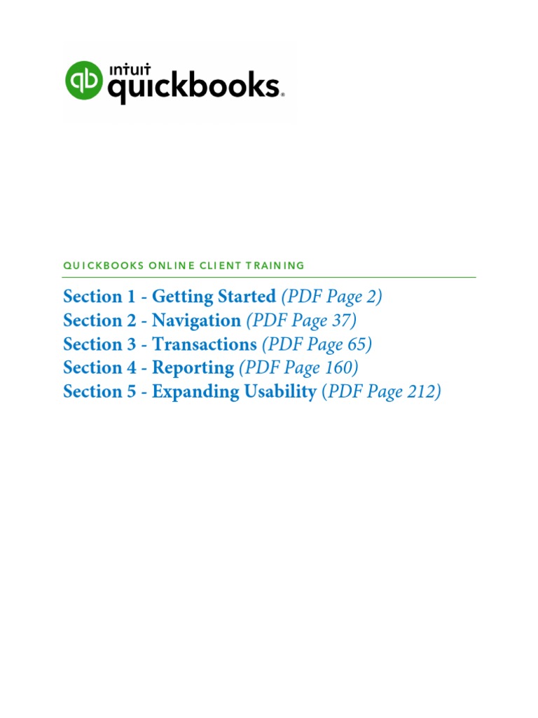 QBO Client Training 2021-2022 PDF | PDF
