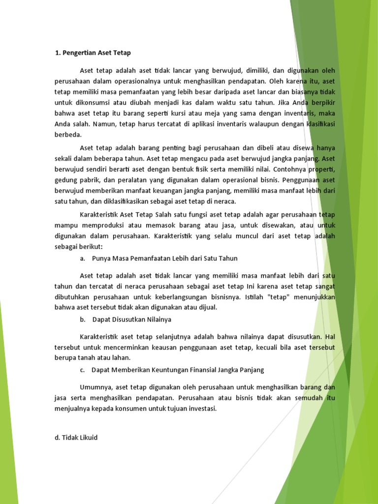 Tugas Aset Tetap | PDF
