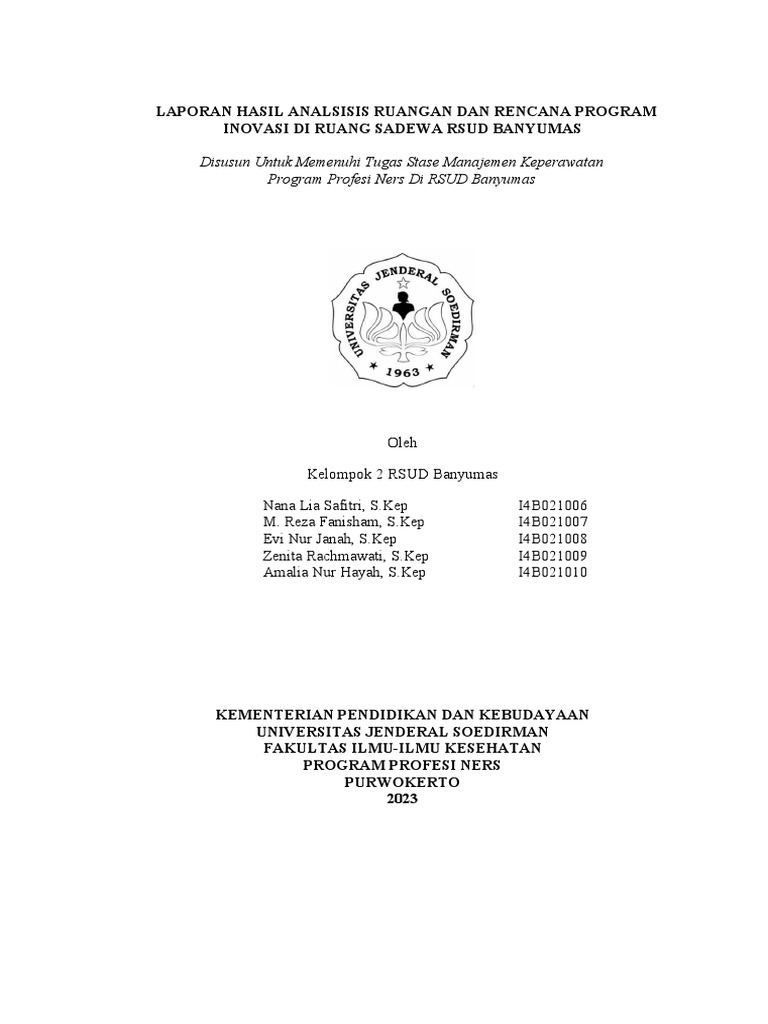 Revisi Laporan Kelompok Sadewa | PDF