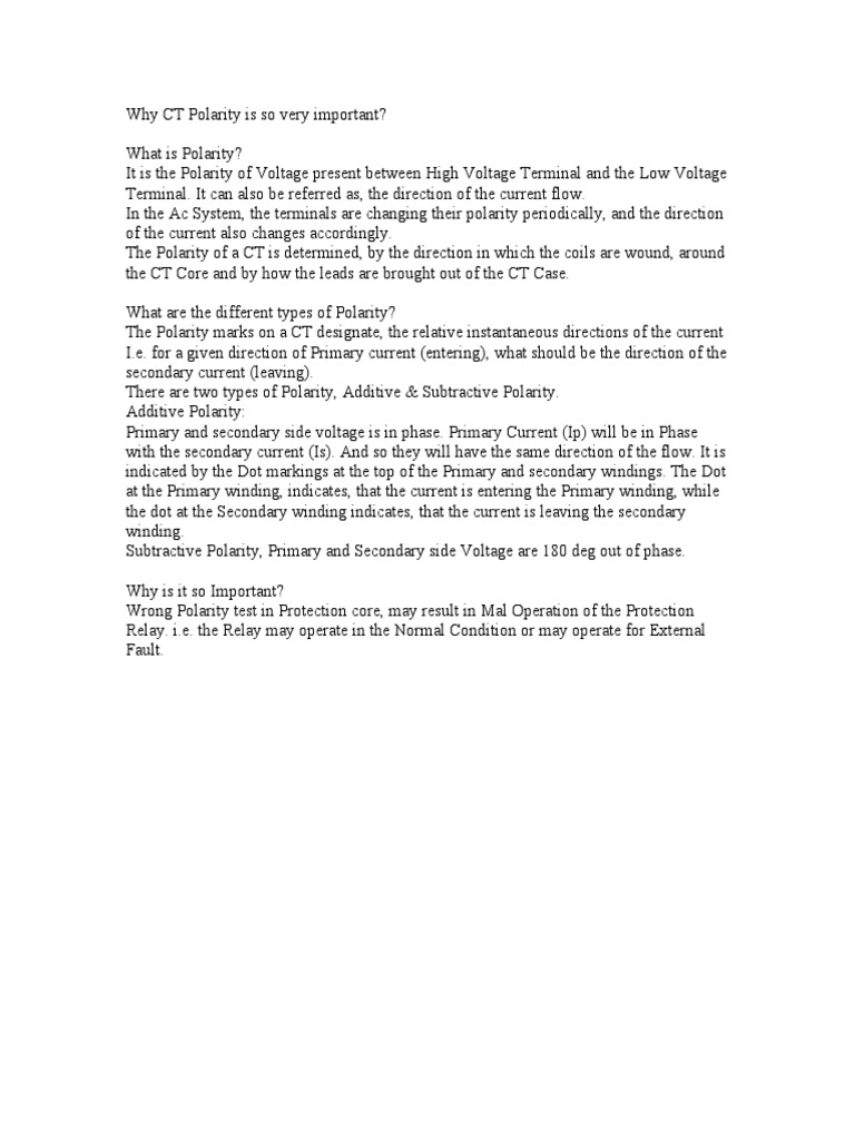 CT Polarity | PDF | Teaching Methods & Materials