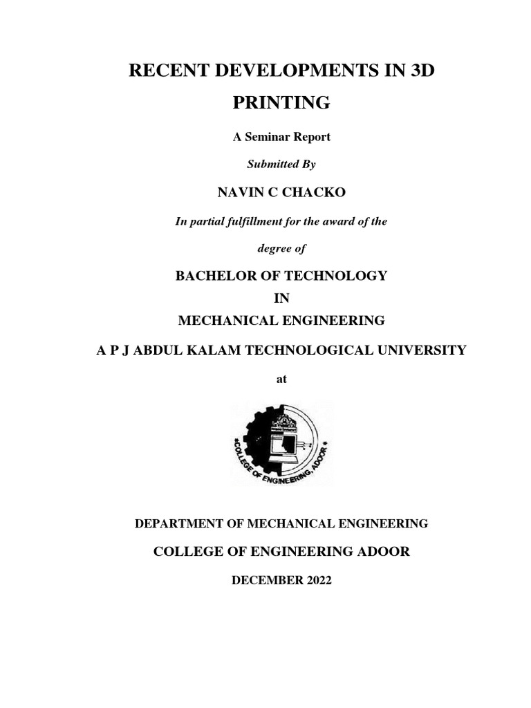 3D PRINTING | PDF